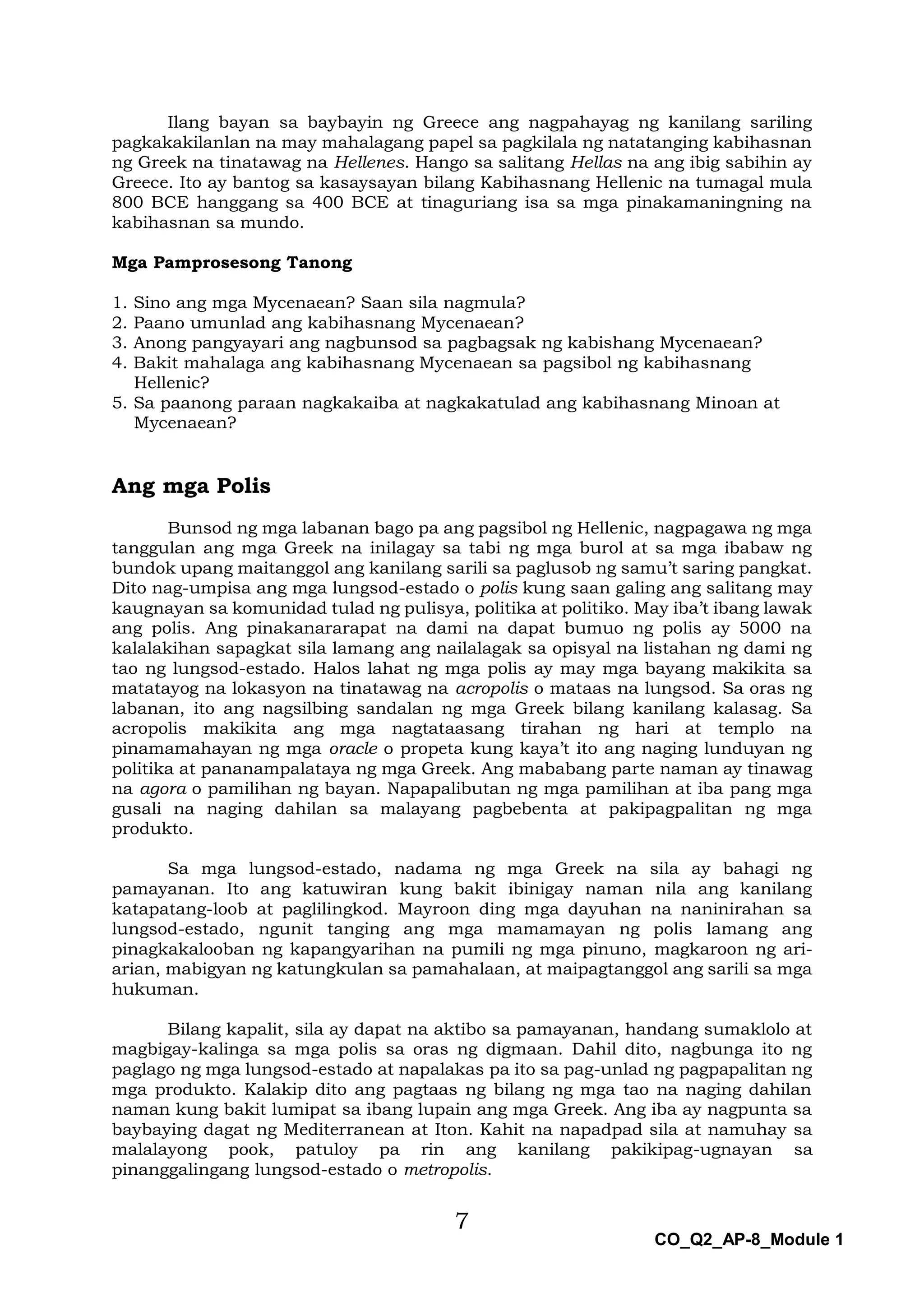 AralingPanlipunan8_Module1_Quarter2_Kabihasnang-Minoan-Mycenaean-at ...