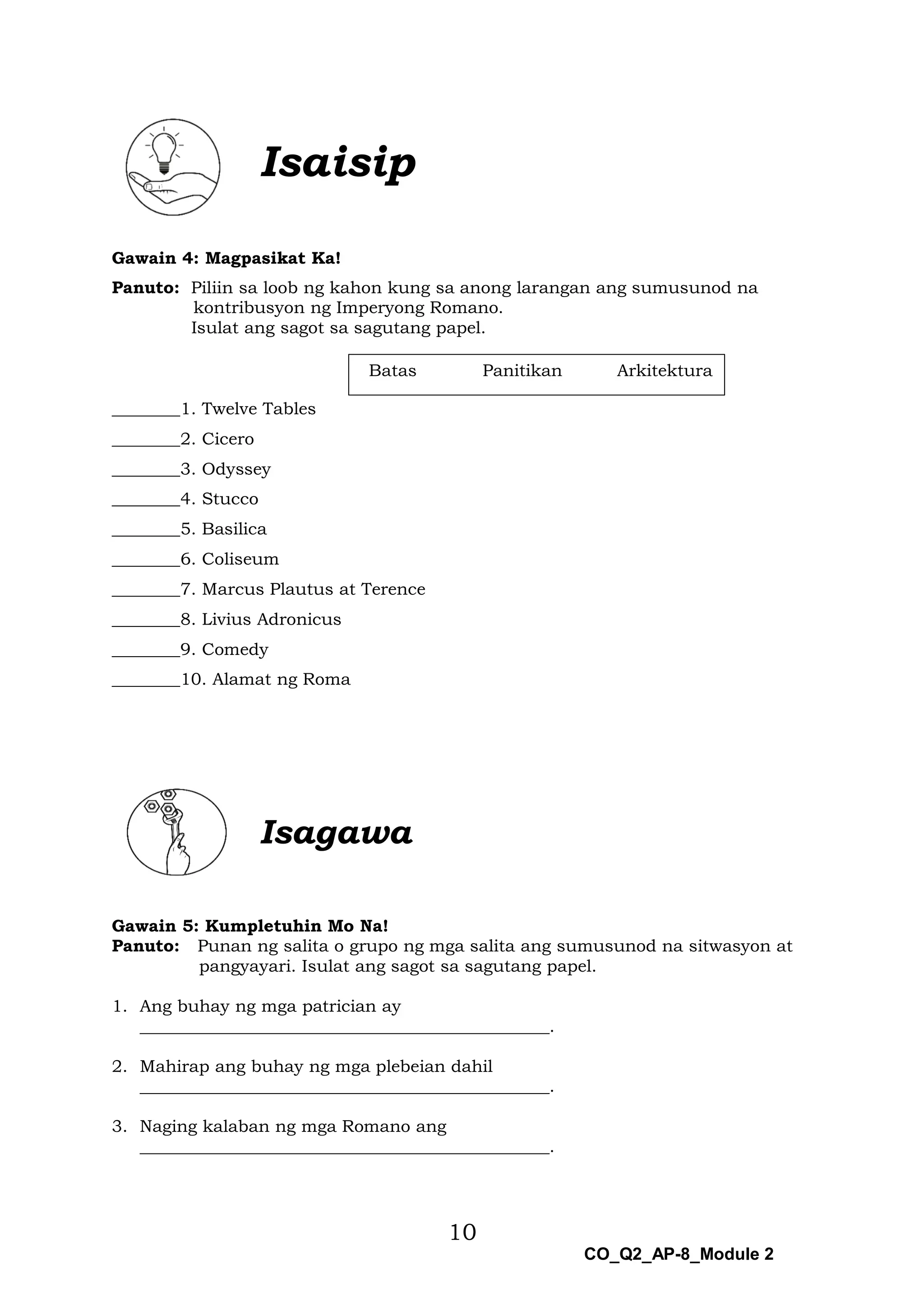 AralingPanlipunan8_Module2_Quarter2_Kontribusyon-ng-Kabihasnang-Romano ...