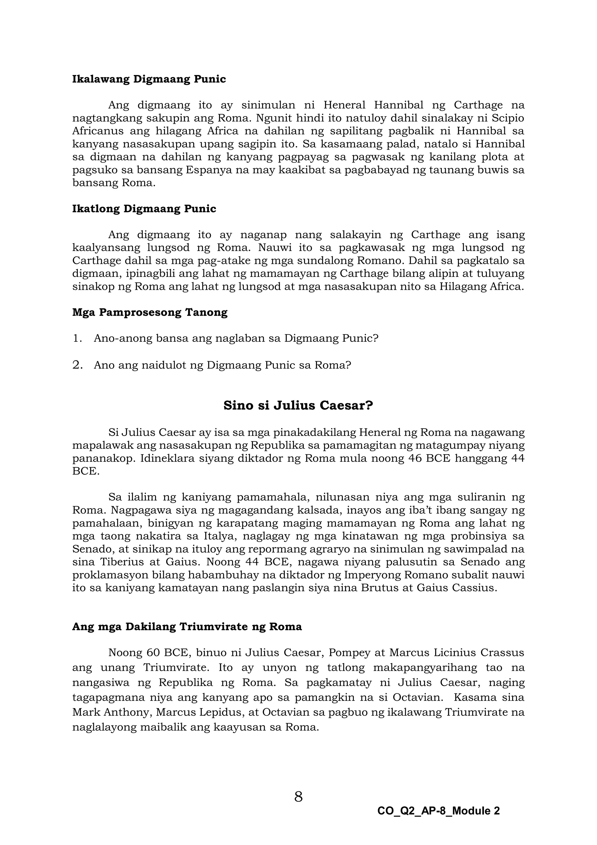AralingPanlipunan8_Module2_Quarter2_Kontribusyon ng Kabihasnang Romano_V2.pdf