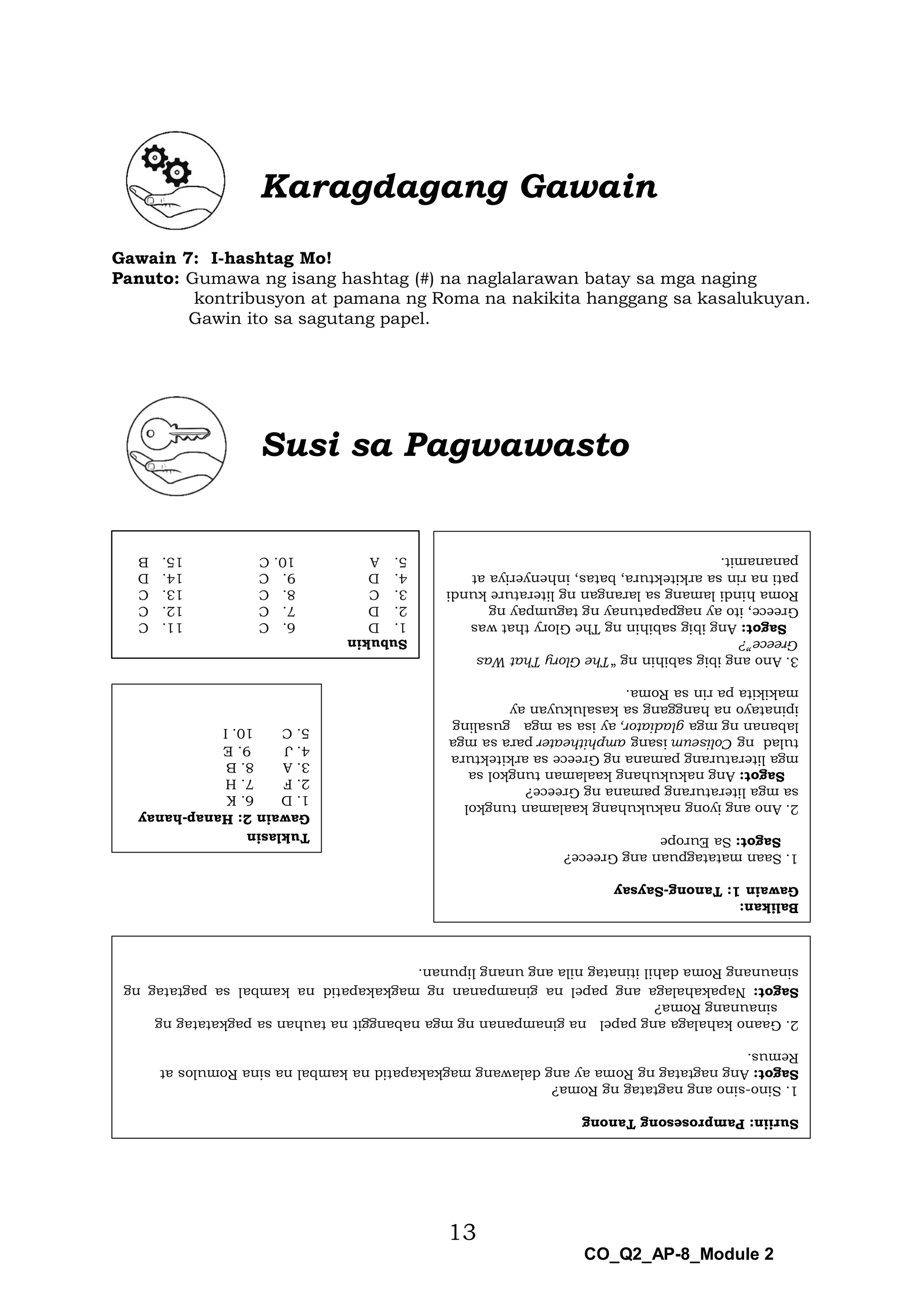 AralingPanlipunan8_Module2_Quarter2_Kontribusyon ng Kabihasnang Romano ...