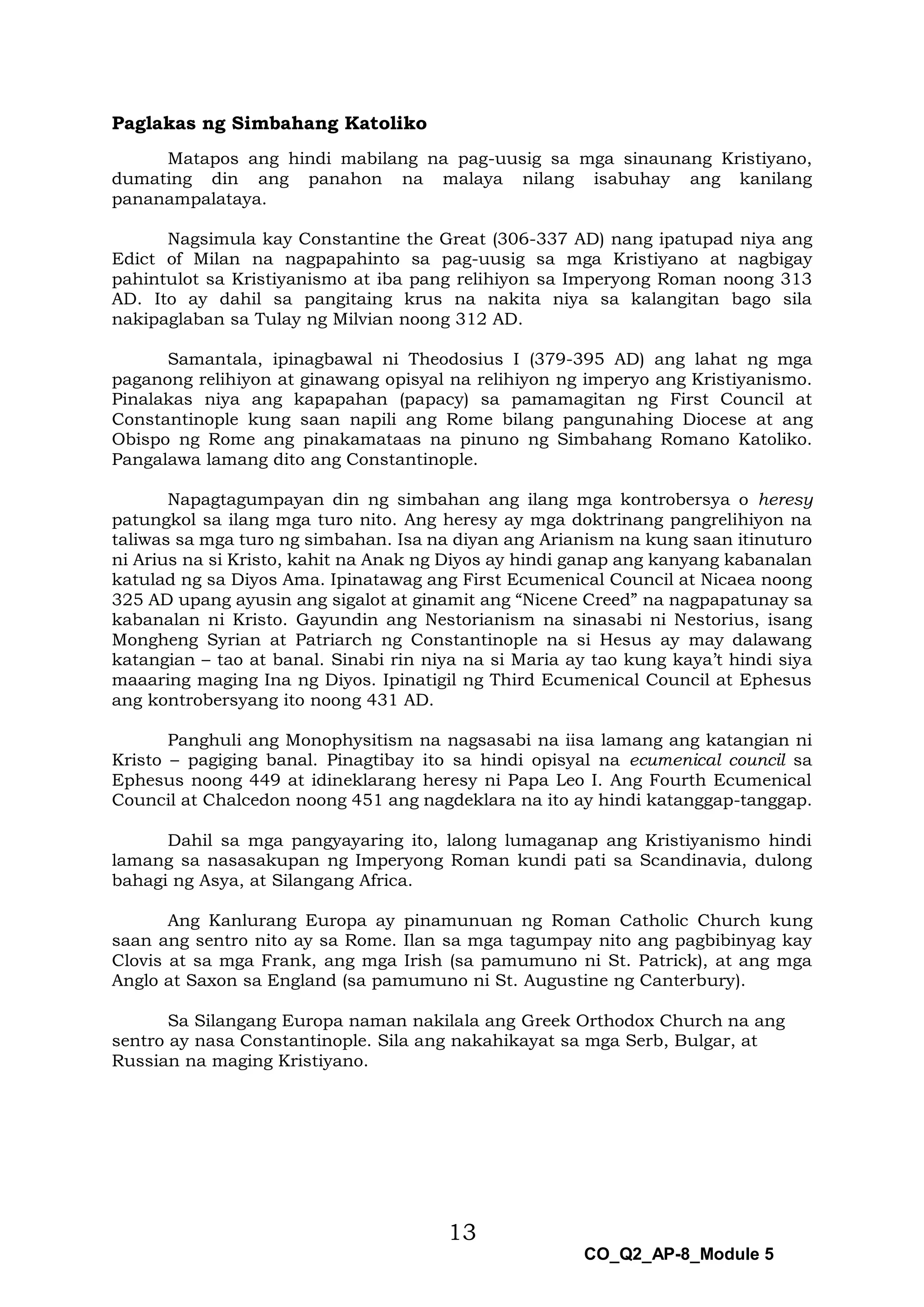 AralingPanlipunan8_Module5_Quarter2_Mga Pagbabagong Naganap sa Europa ...