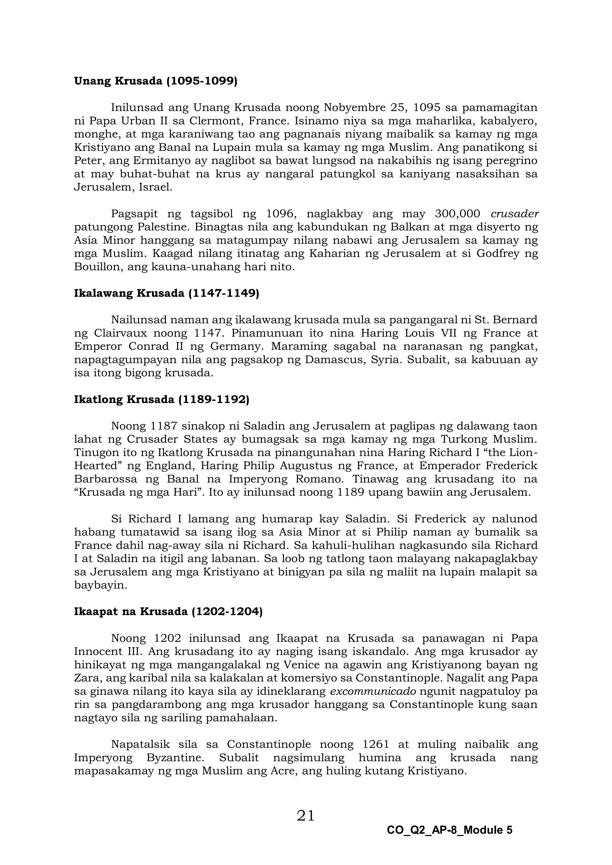 AralingPanlipunan8_Module5_Quarter2_Mga Pagbabagong Naganap sa Europa ...