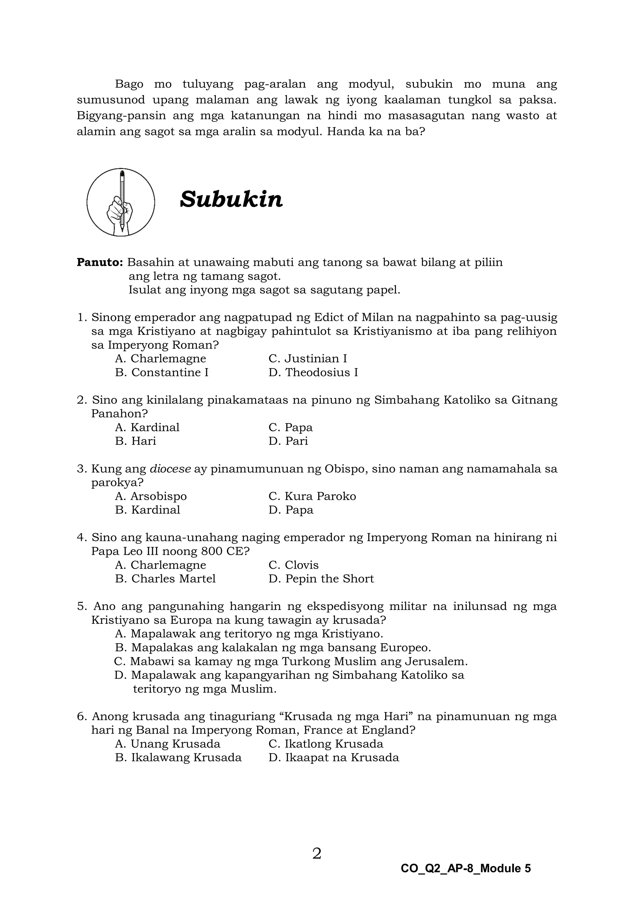 AralingPanlipunan8_Module5_Quarter2_Mga Pagbabagong Naganap sa Europa ...