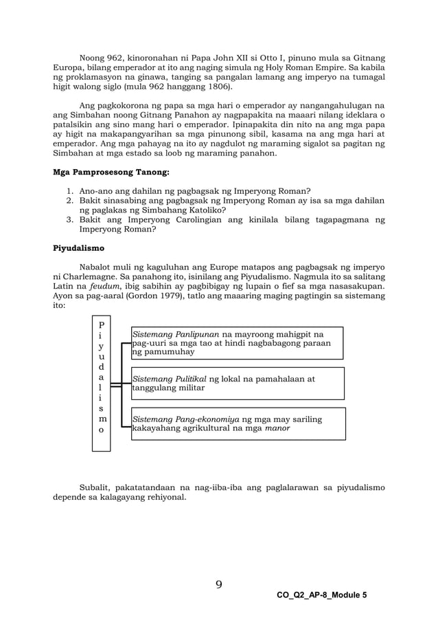 AralingPanlipunan8_Module5_Quarter2_Mga Pagbabagong Naganap sa Europa ...