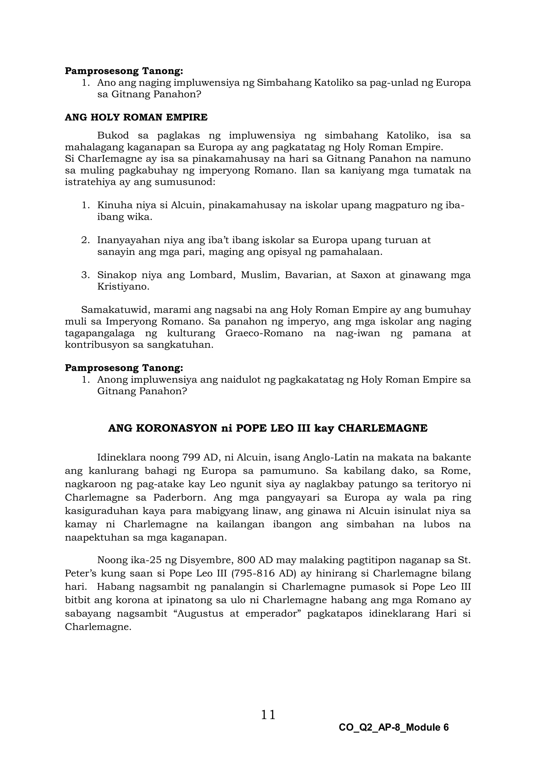 AralingPanlipunan8_Module6_Quarter2_Mga Kaisipang Lumaganap sa Gitnang ...