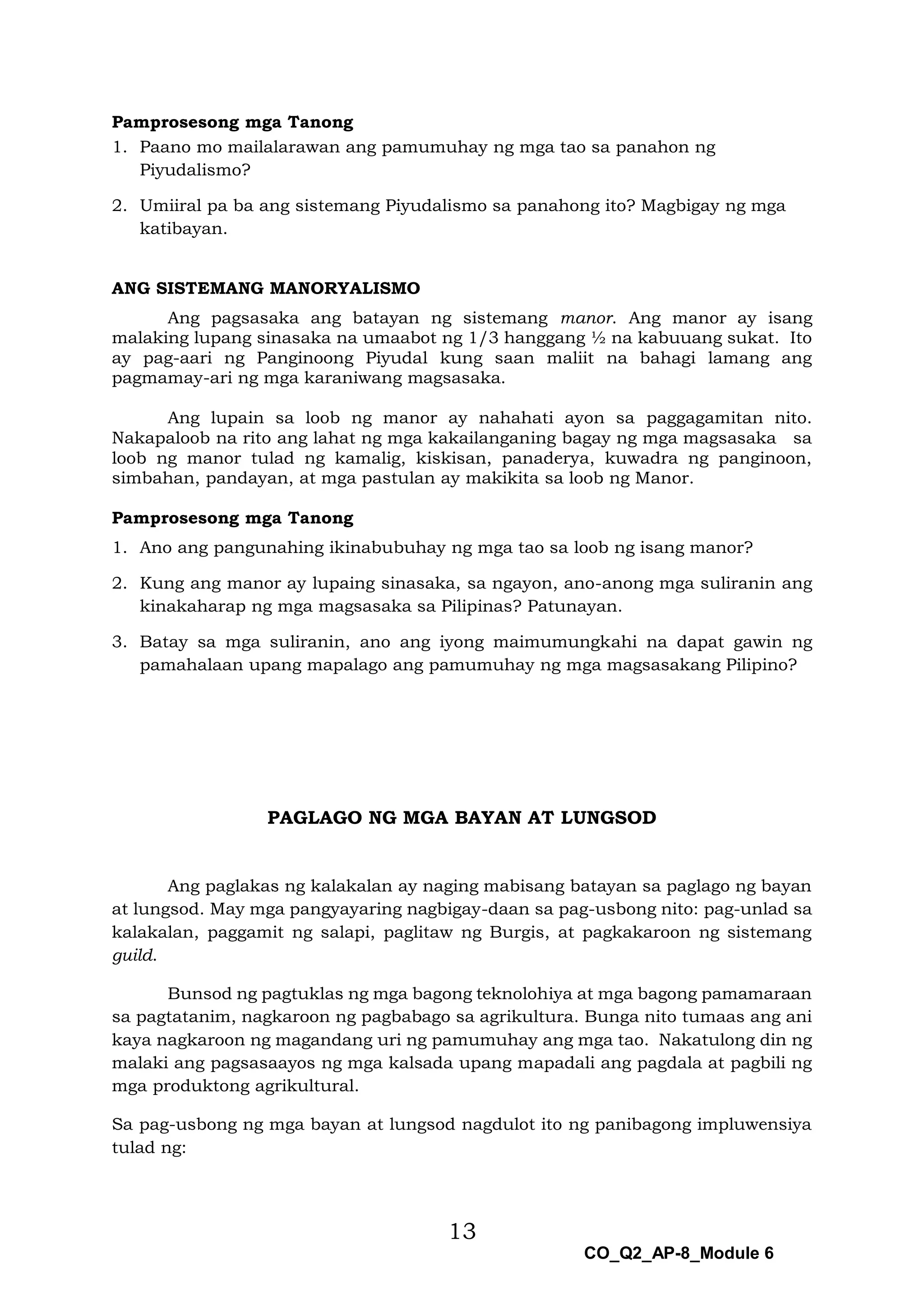 AralingPanlipunan8_Module6_Quarter2_Mga Kaisipang Lumaganap sa Gitnang ...