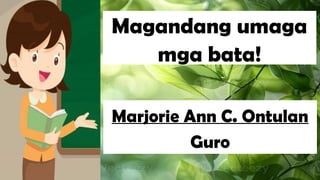 Araling Panlipunan 9- Ang Pamilihan at aktor ng panilihan | PPT