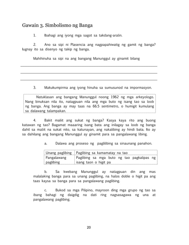 K TO 12 GRADE 7 LEARNING MODULE IN ARALING PANLIPUNAN