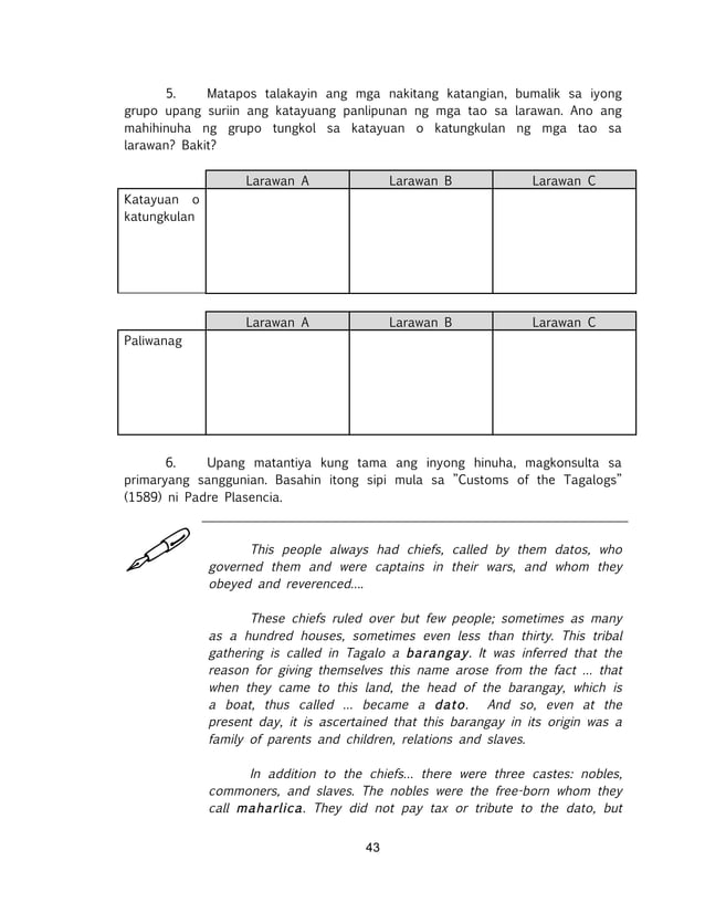 K TO 12 GRADE 7 LEARNING MODULE IN ARALING PANLIPUNAN
