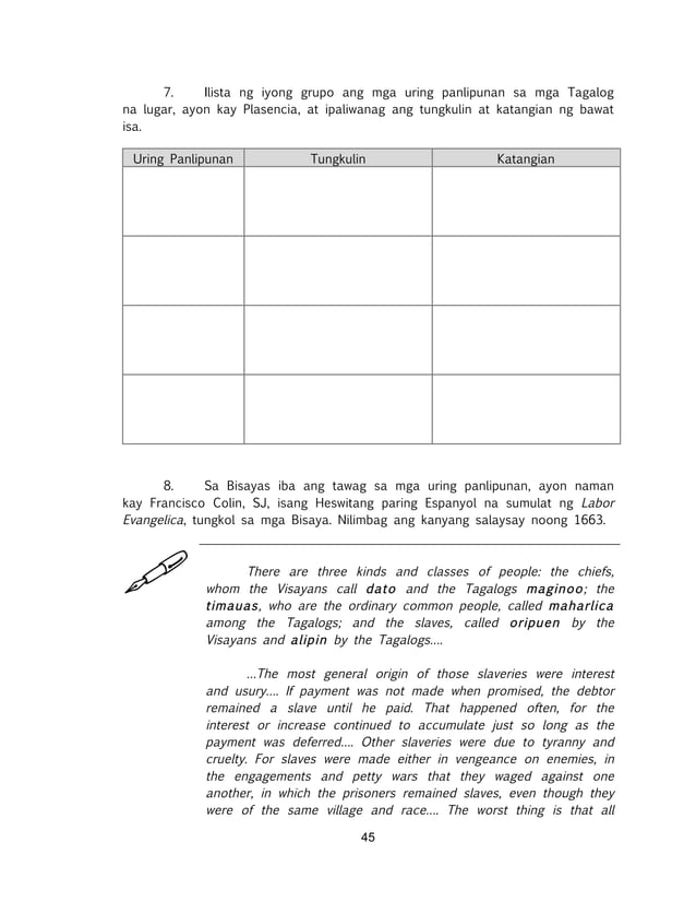 K TO 12 GRADE 7 LEARNING MODULE IN ARALING PANLIPUNAN