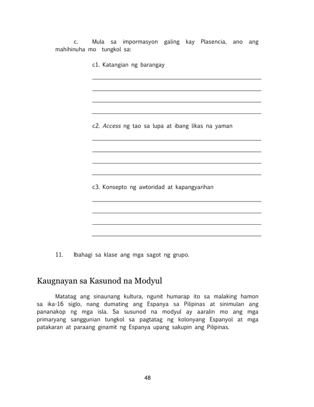 K TO 12 GRADE 7 LEARNING MODULE IN ARALING PANLIPUNAN
