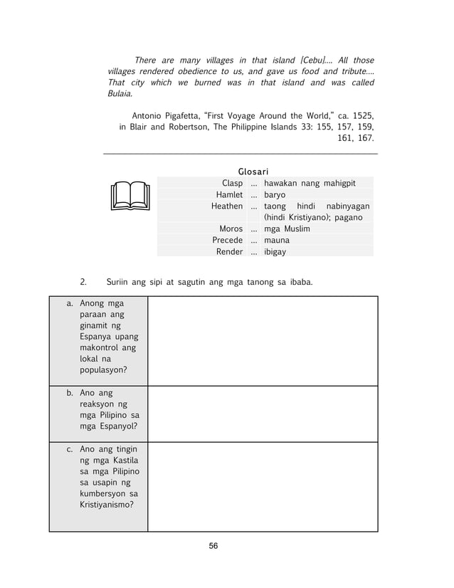 K TO 12 GRADE 7 LEARNING MODULE IN ARALING PANLIPUNAN