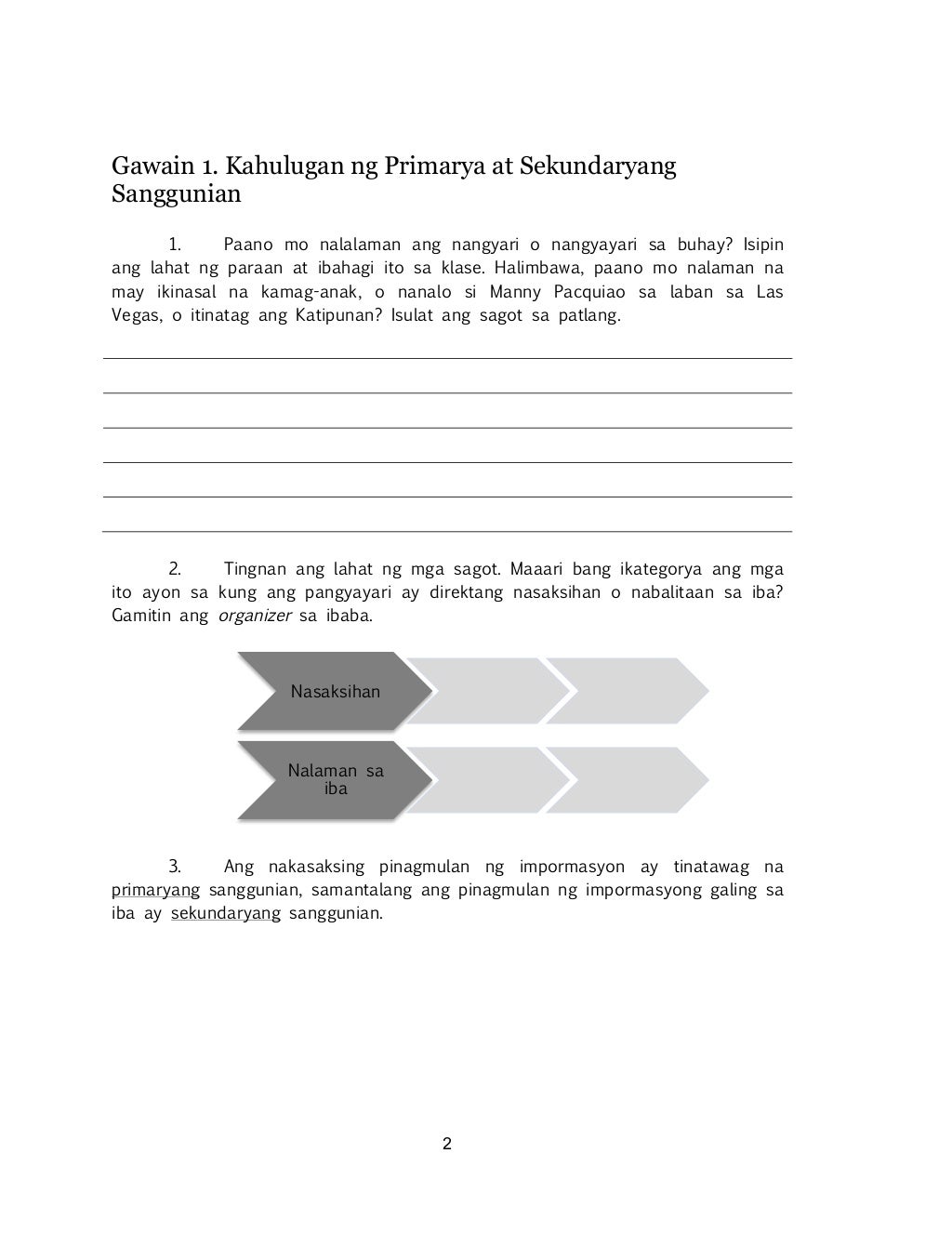 K TO 12 GRADE 7 LEARNING MODULE IN ARALING PANLIPUNAN