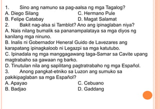 ARALING PANLIPUNAN QUIZ 1 4TH QUARTER By Sir Ray Marasigan.pptx