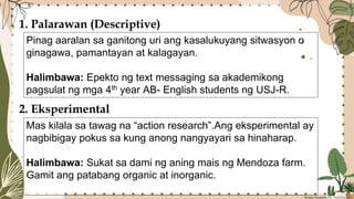 ARALIN KATANGIAN AT URI NG PANANALIKSIK.pptx