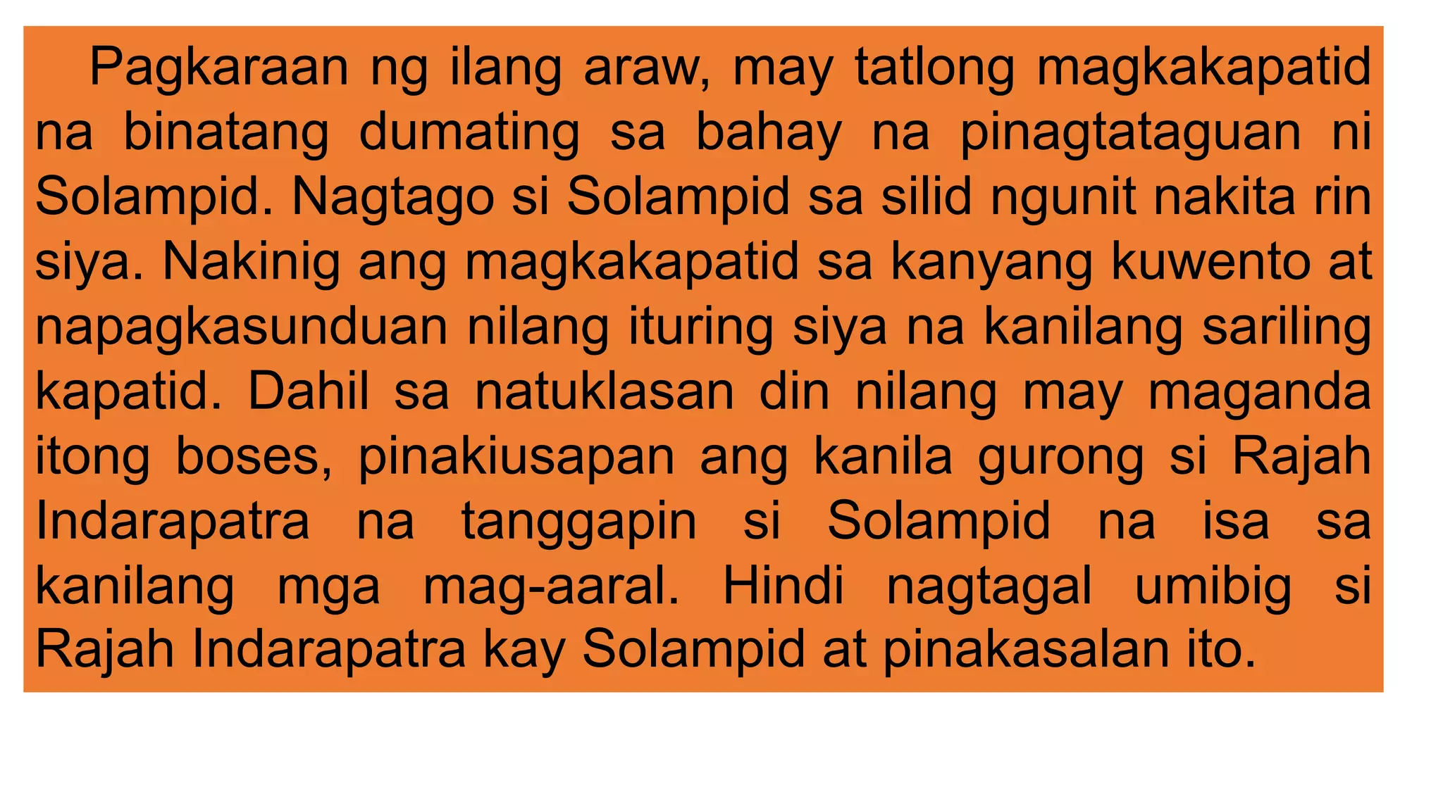 Aralin sa filipino 7 unang markahan-solampid | PPTX