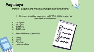 Aralin sa Kakayahang Sosyolingguwistiko. SHS Filipino Q2.pptx
