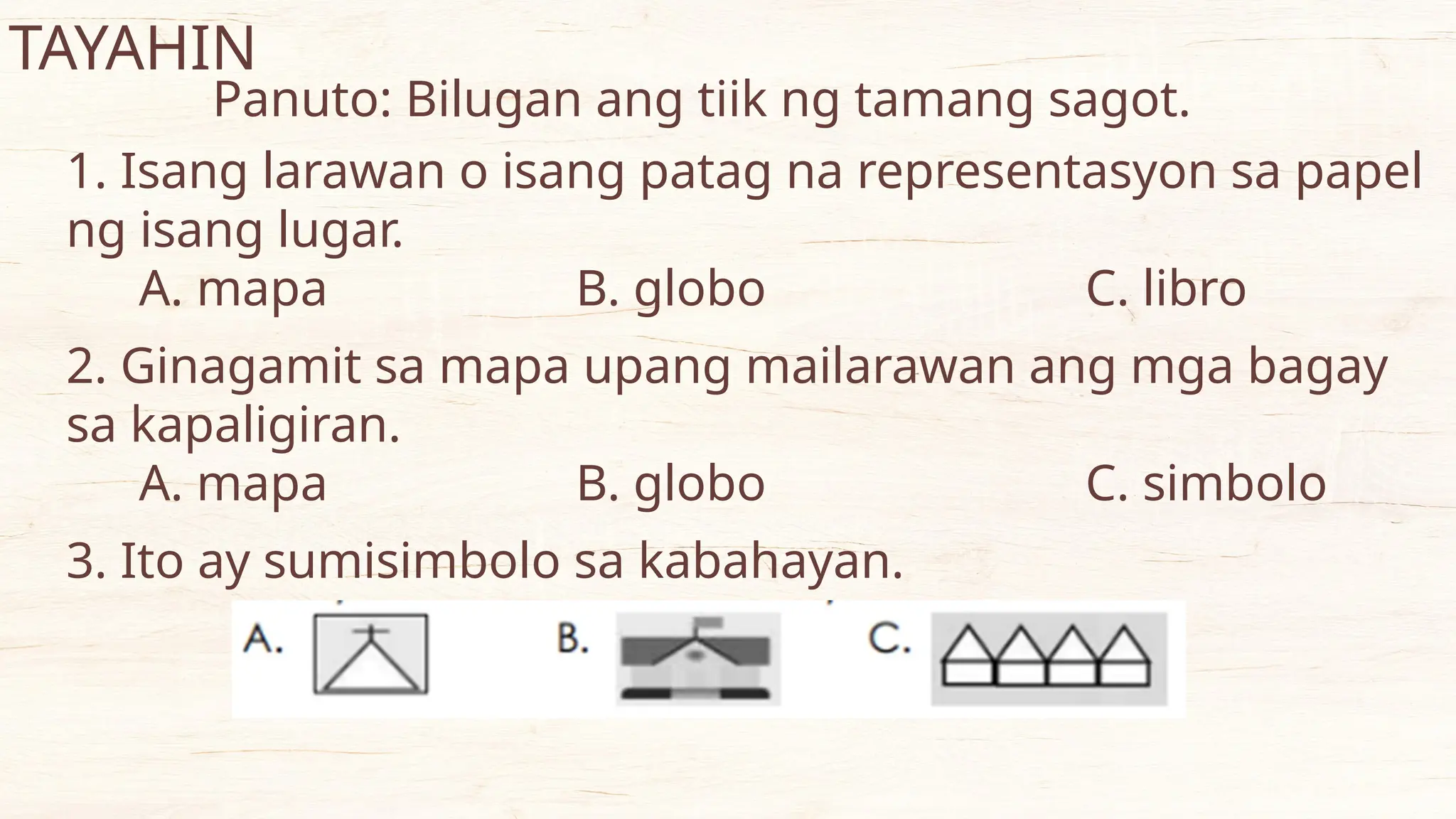 AralPan3_Q1_W1_PPT MGA MAHAHALAGANG SIMBOLO NG MAPA | PPTX