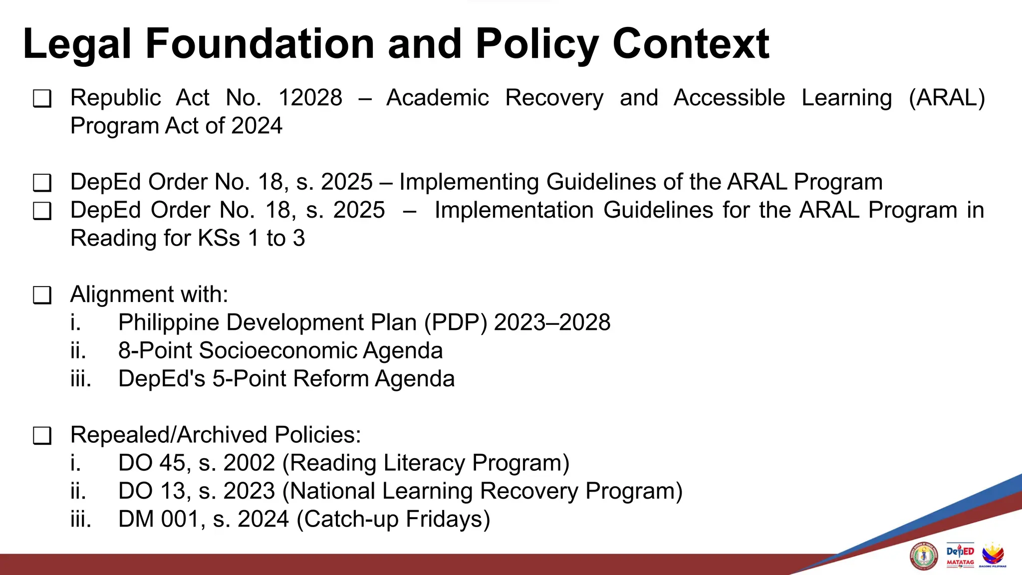 ARAL PROGRAM ORIENTATION - LA PURISIMA.pptx