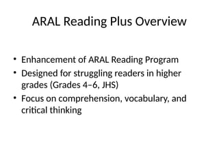 ARAL_Reading_Program_Presentation.pptx.. | PPTX