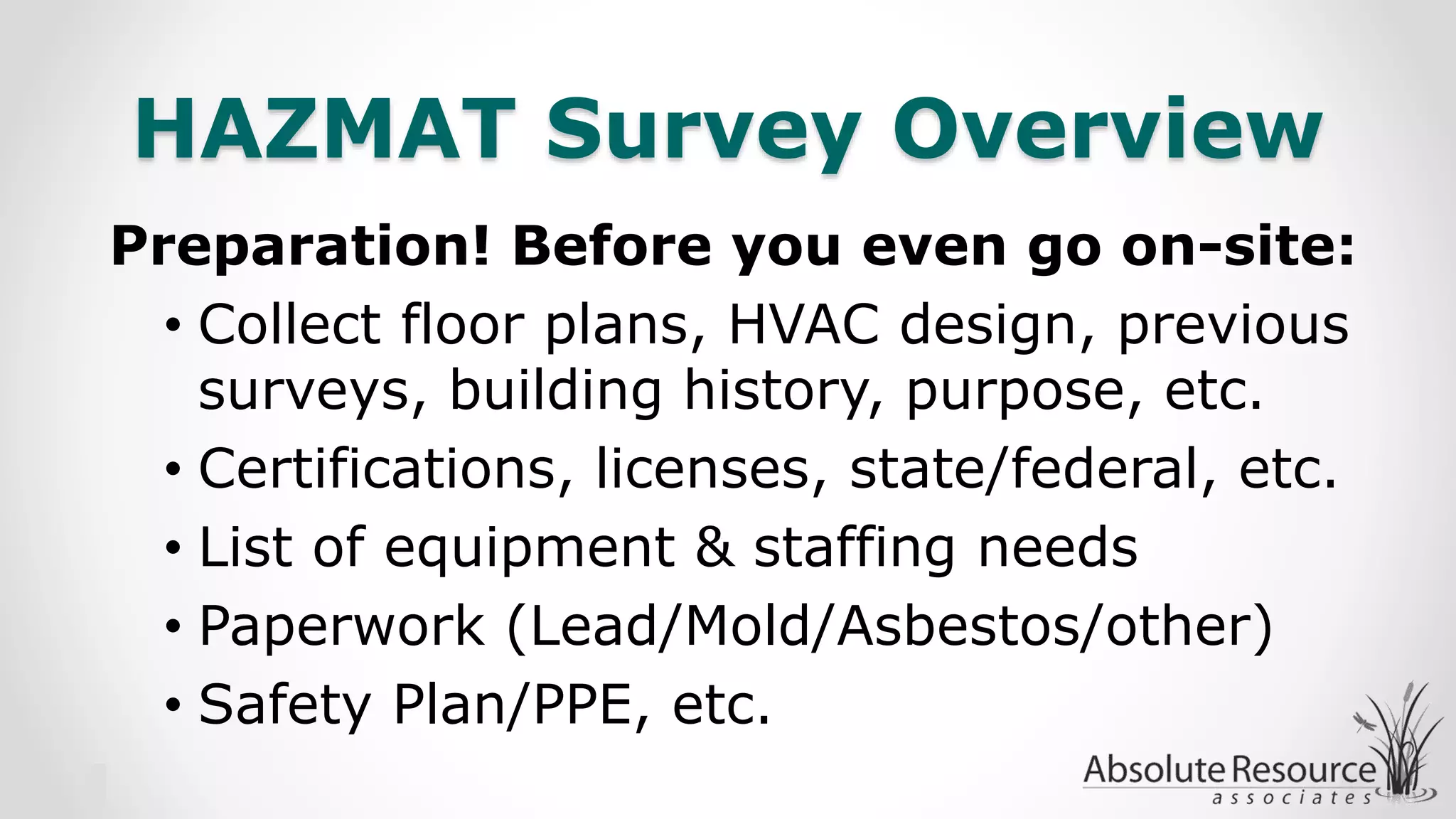 Hazardous Materials Assessments for Renovation/Demolition Projects | PPT