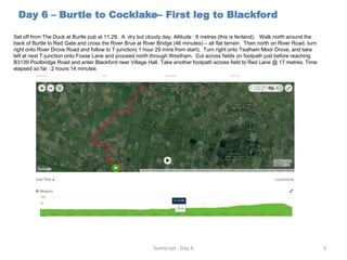 A Walk through Somerset - Day 6 - Burtle to Cocklake | PPTX | Walking ...