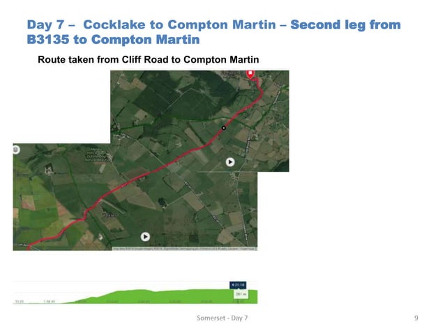 A Walk through Somerset - Day 7- Cocklake to Compton Martin | PPT