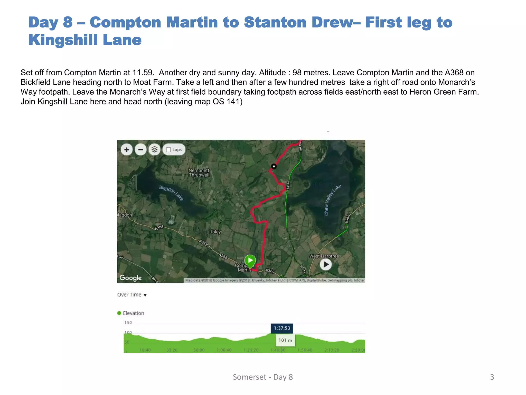 A Walk through Somerset - Day 8 - Compton Martin to Stanton Drew | PPT