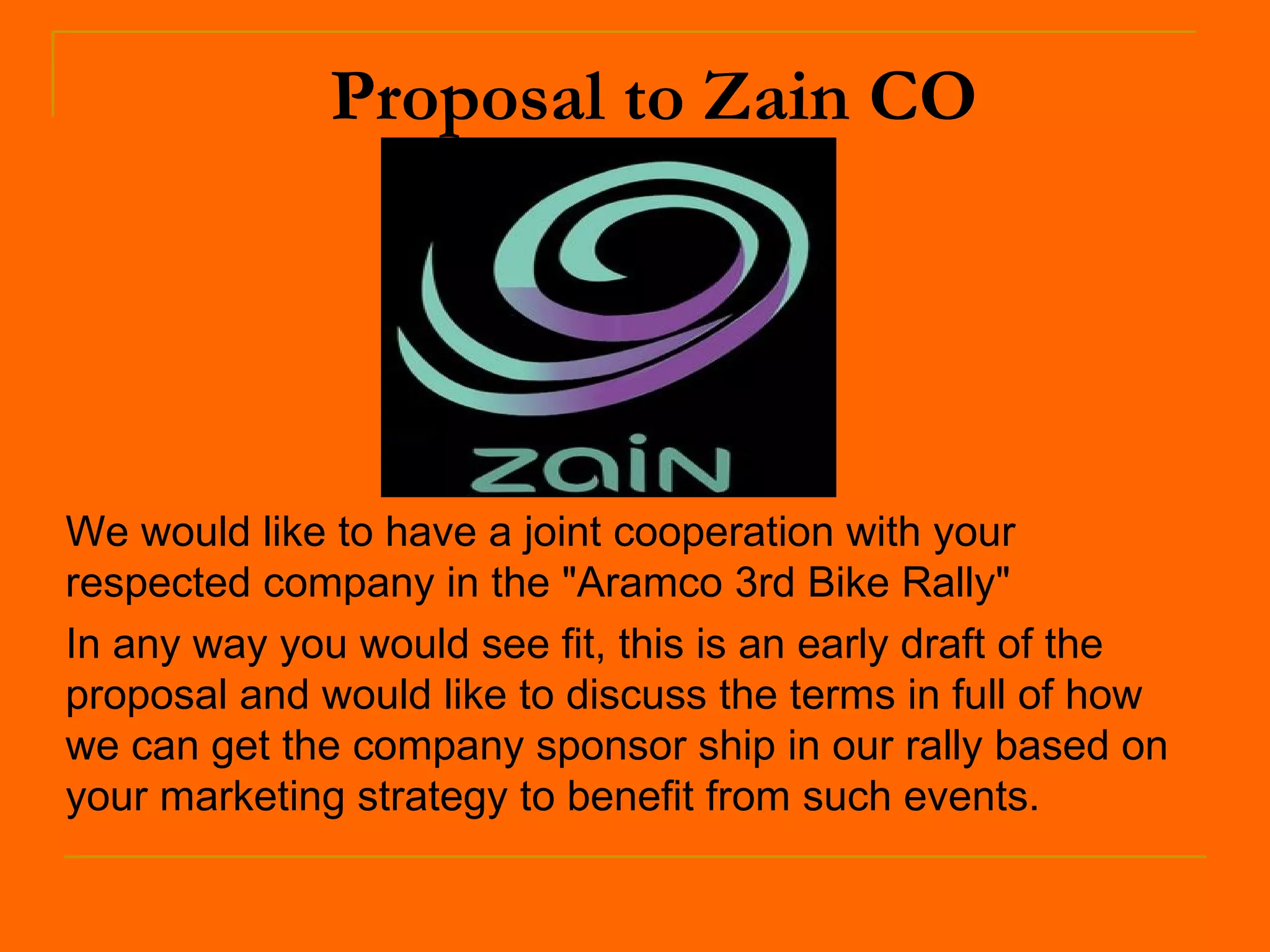 Aramco bike rally zain | PPT