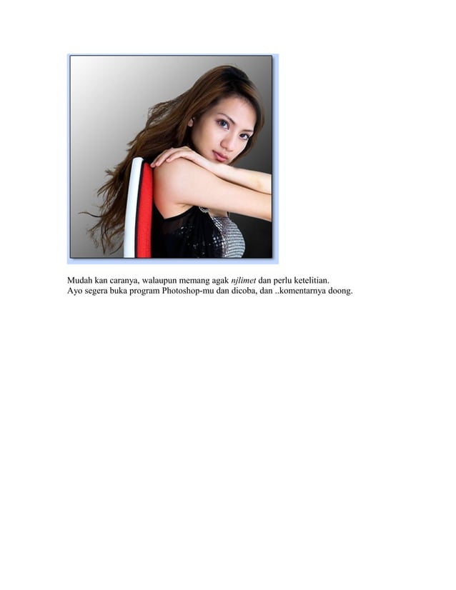 Ara membuat seleksi rambut pada photoshop dengan detil | DOC