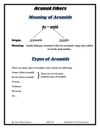 Aramid fibers | PDF