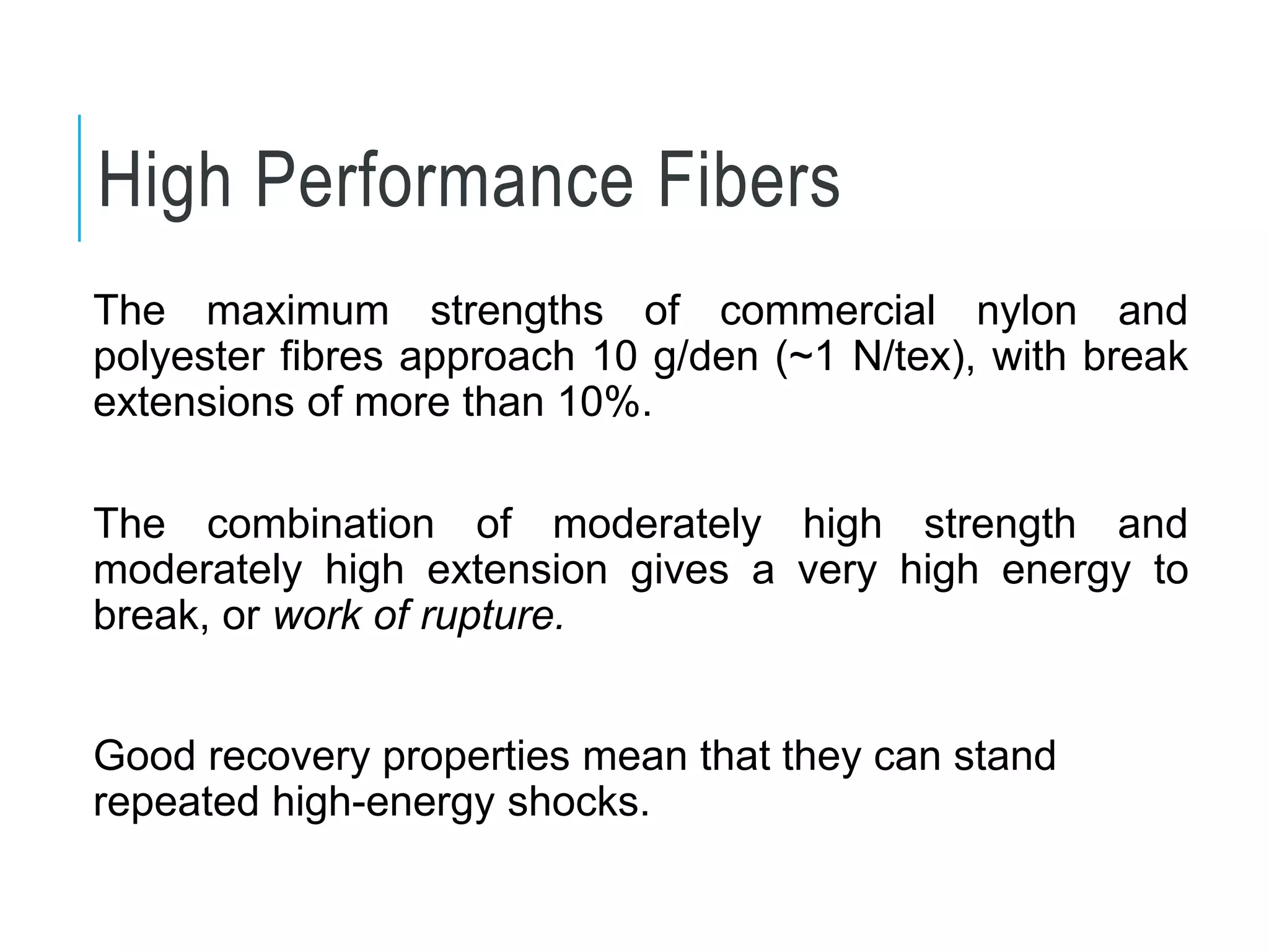 High Performance Fibers- Aramid fibers- Their Spinning Techniques- | PPTX