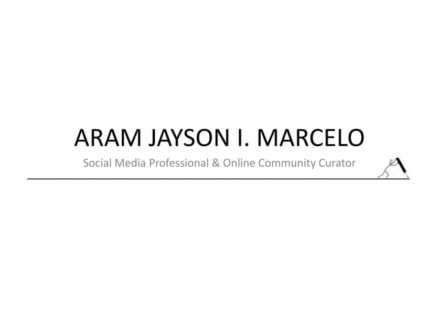 Aram jayson marcelo social media portfolio | PPT