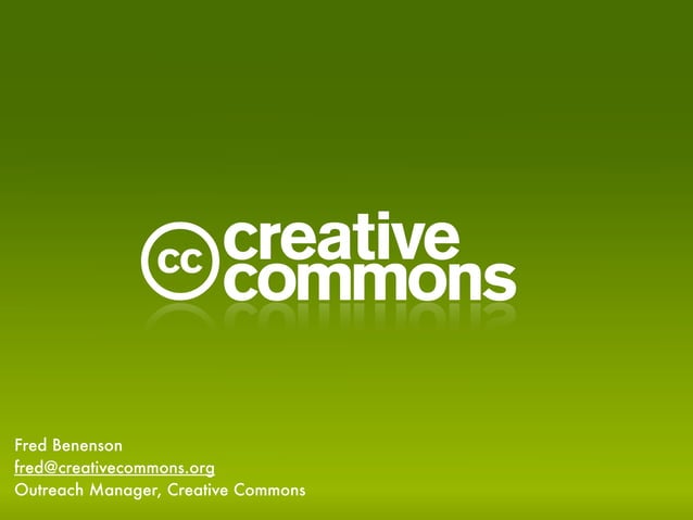 Creative Commons Spring 2009 Presentation | PDF