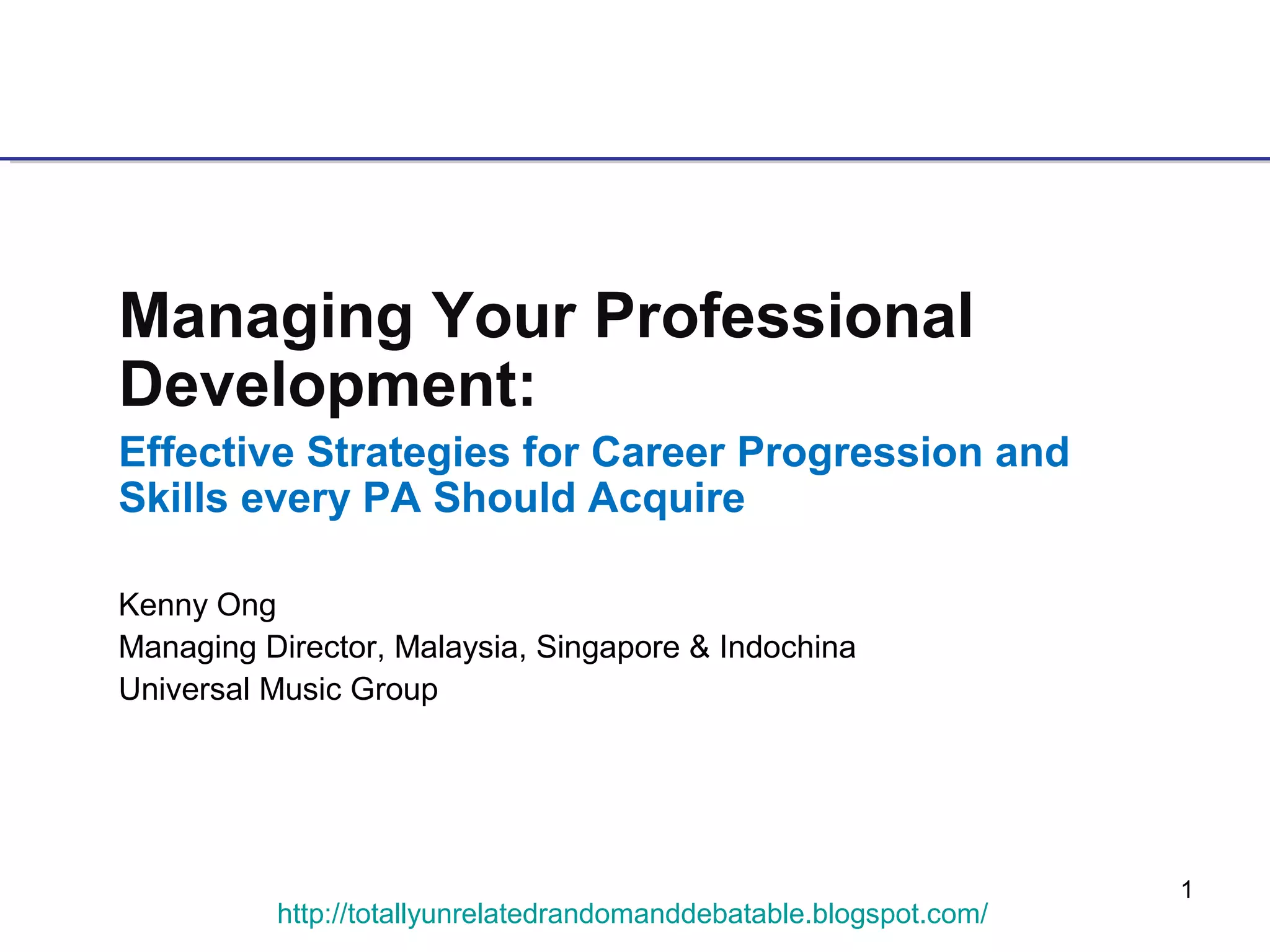 Managing Your Professional Development | PPT | Resume Writing and ...