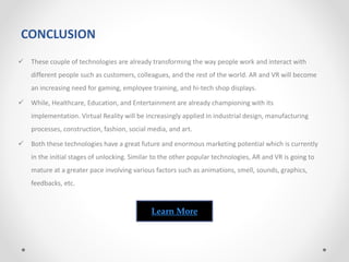 Ar and vr in business | PPTX