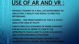 Ar and vr in mining | PPTX