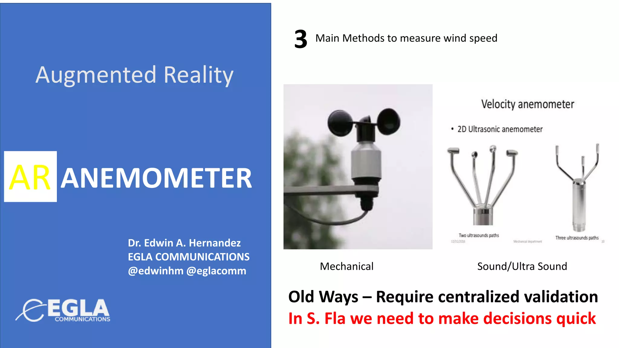 Computer Vision Anemometer (AR) | PPTX