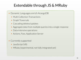 ArangoDB – A different approach to NoSQL | PDF | Databases | Computer Software and Applications
