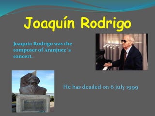 Aranjuez's concert | PPT