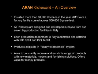 ARAN Kitchenworld Company profile | PPT