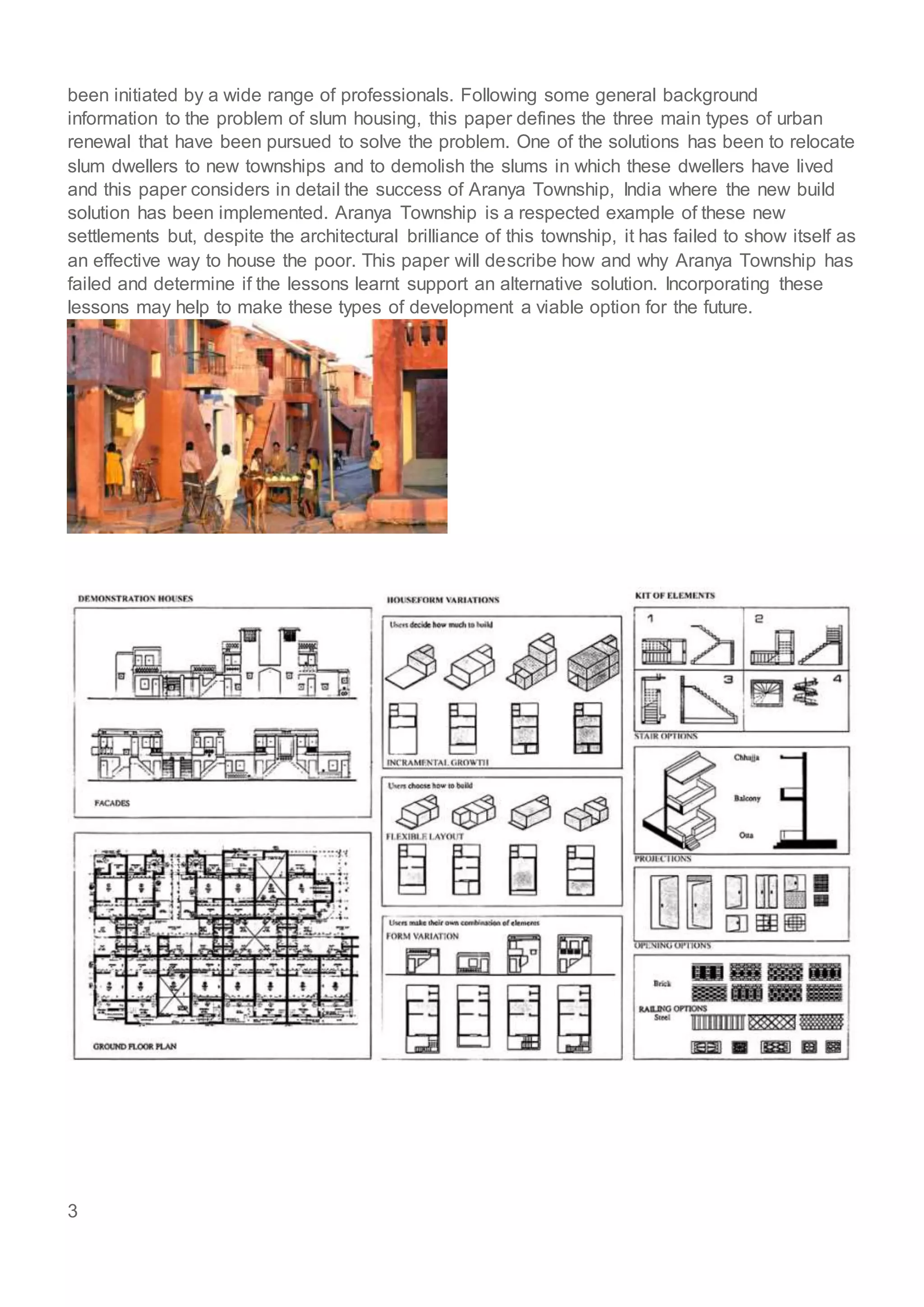 Aranya housing by b.v doshi | DOCX