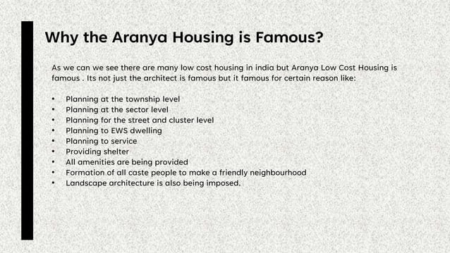 Aranya housing | PPTX