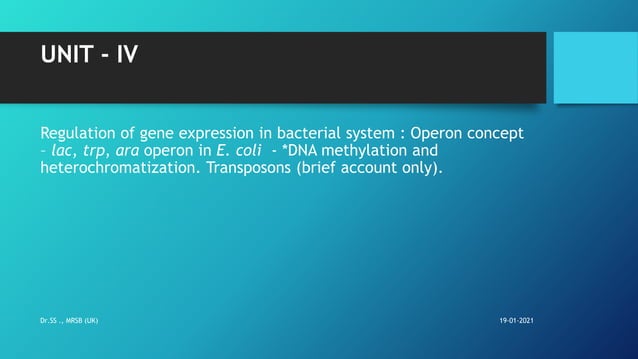 Ara operon | PPTX