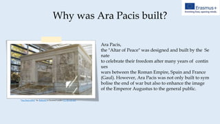 Presenation of Ara Pacis Monument in Rome | PPTX