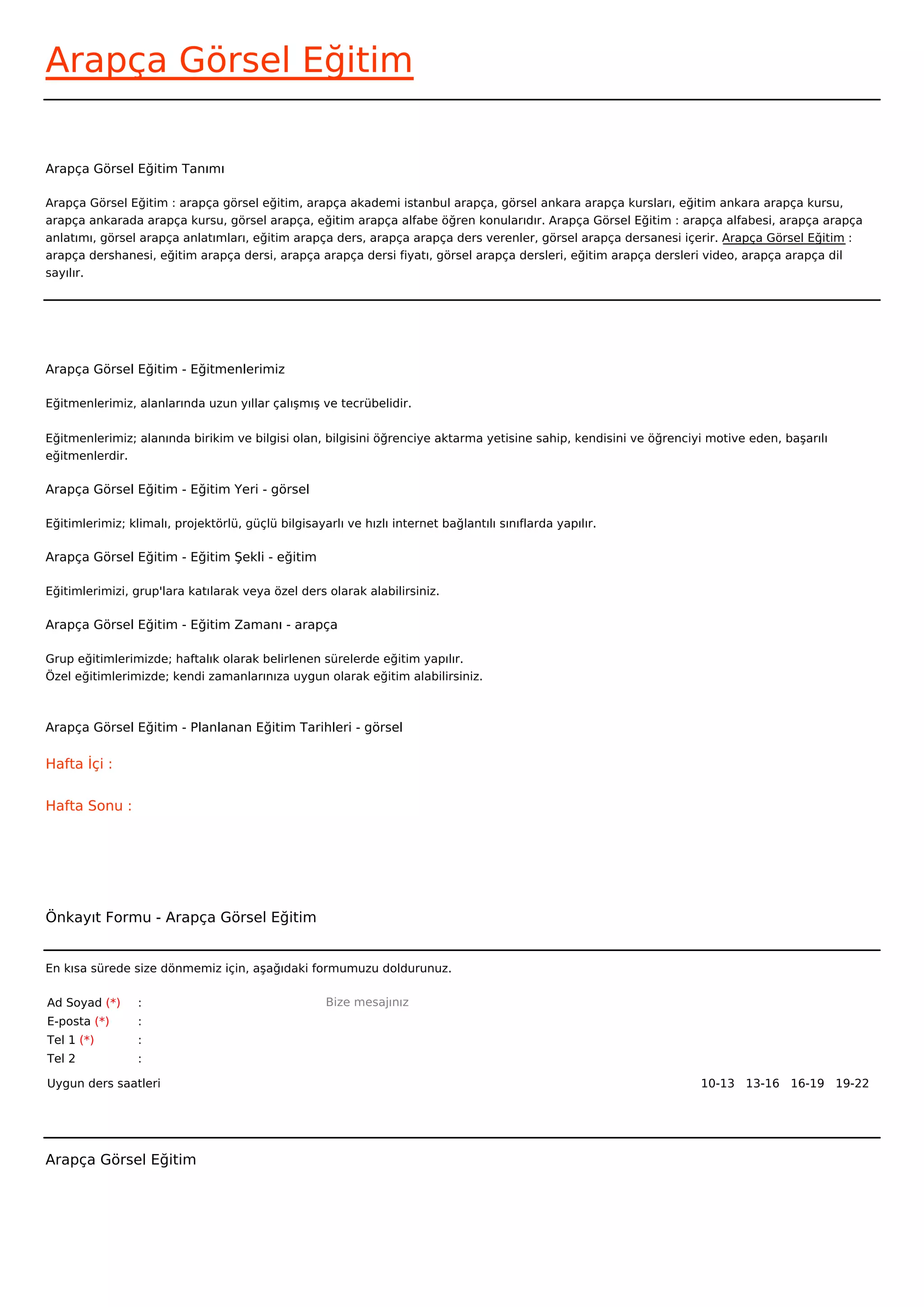 Arapca gorsel-egitim | PDF
