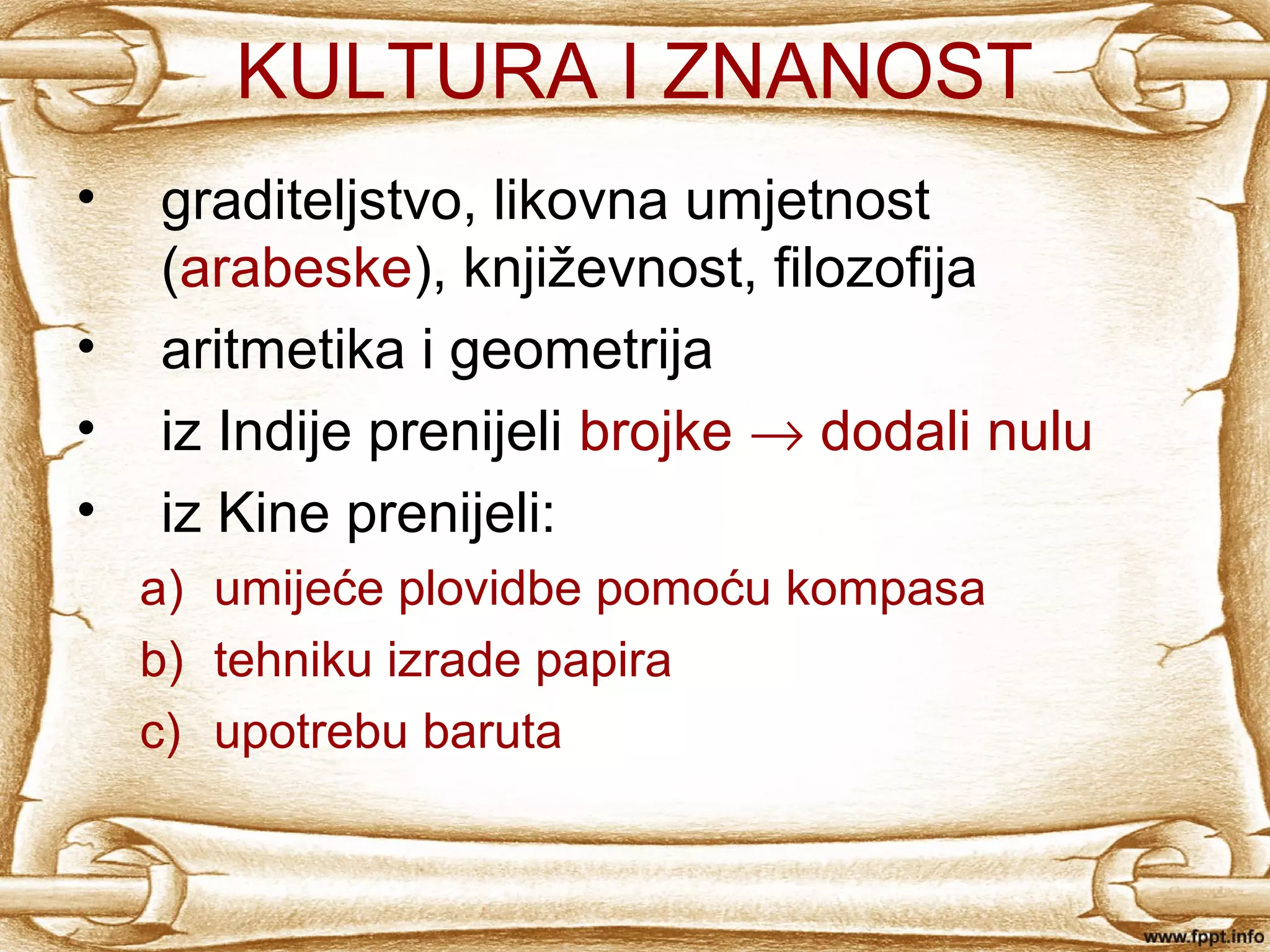 Arapi i islam | PPT