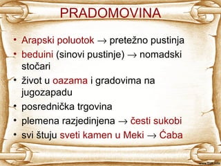 Arapi i islam | PPT