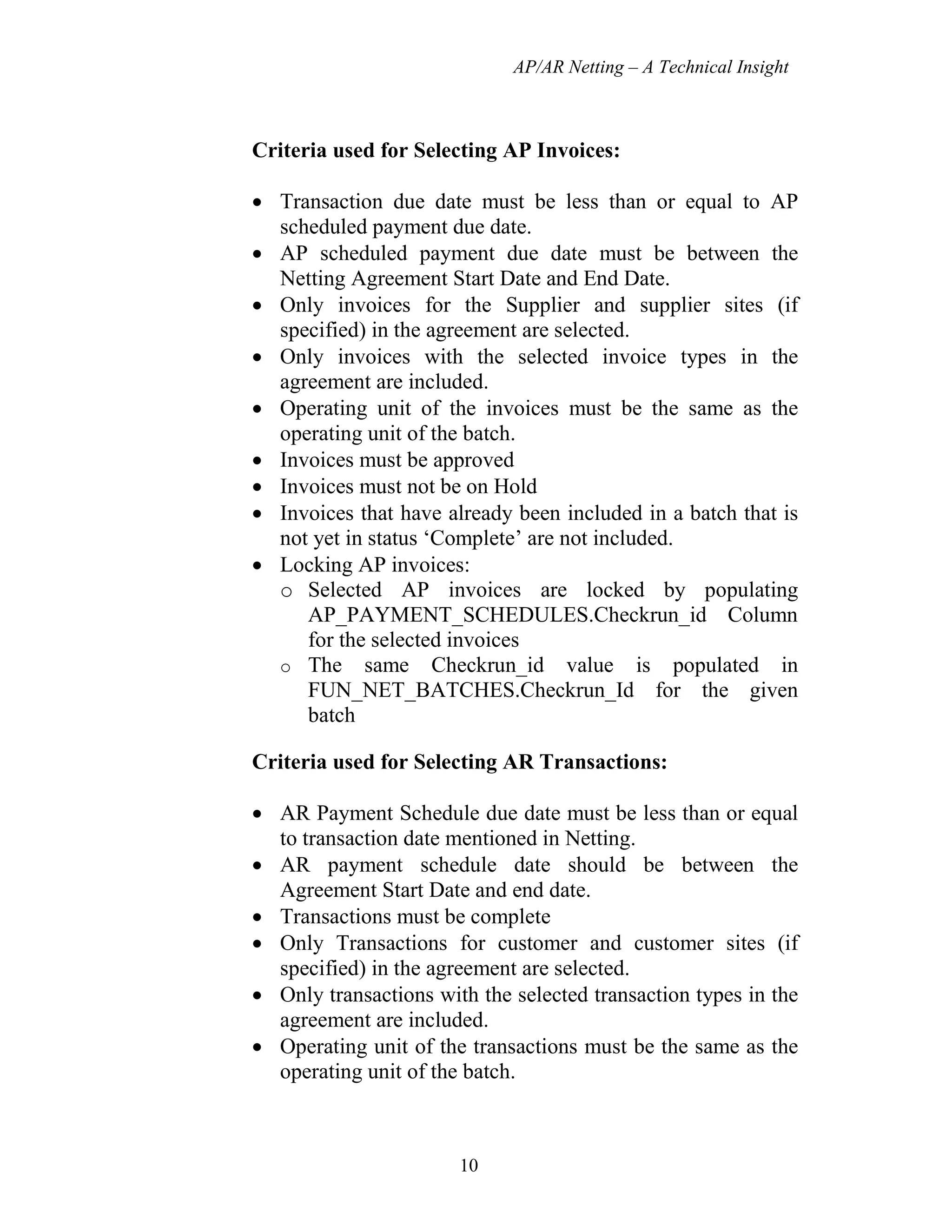 Ar ap netting document | PDF