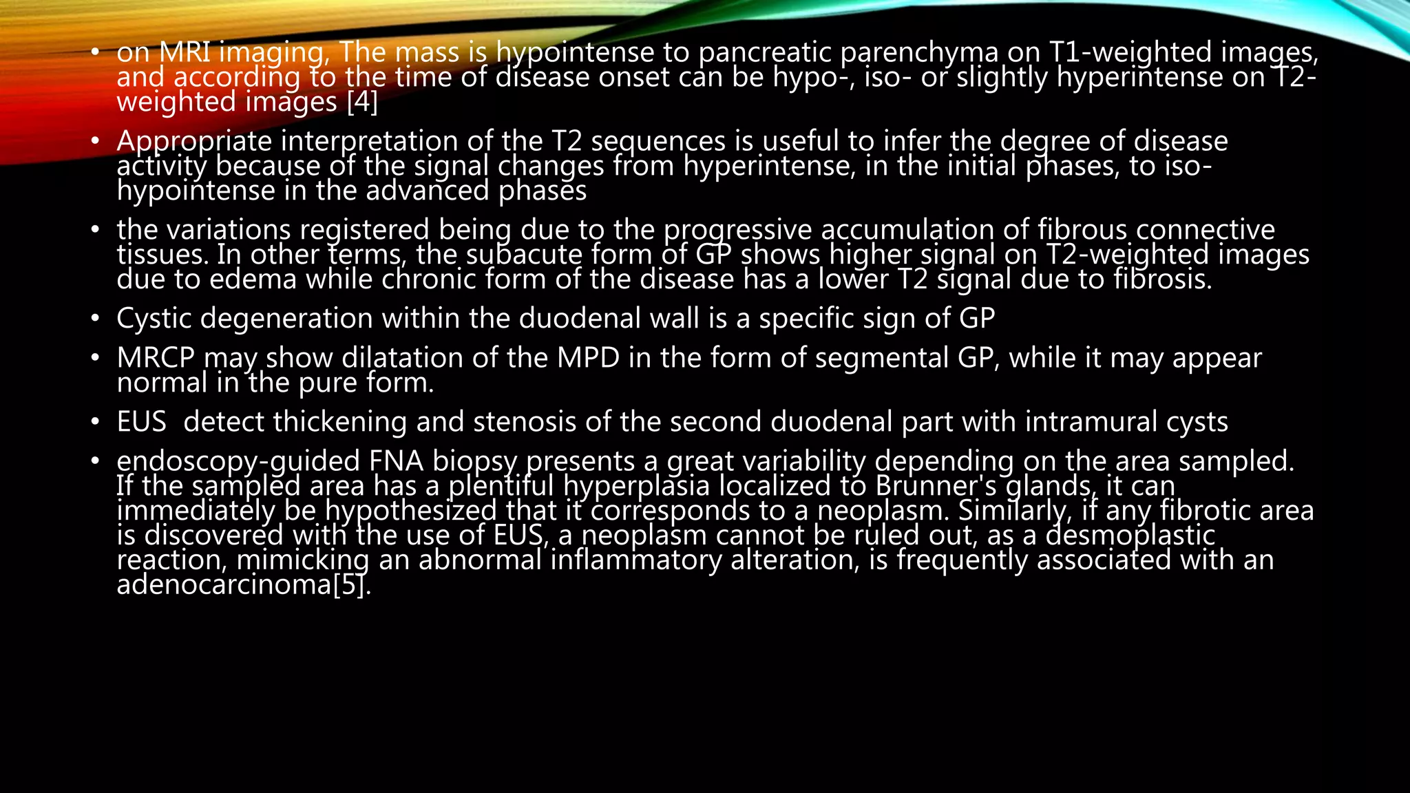 A rare case of groove pancreatitis from radiologic perspective | PPTX